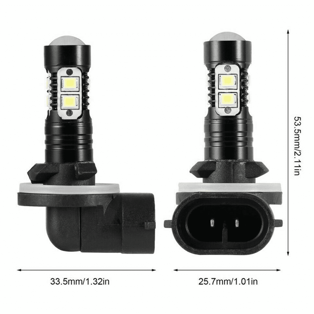 4X Extremely Bright High Power 881 881 886 889 LED Fog Light Bulbs for ...