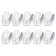 10 PCS Clear Adhesive Hooks for Hanging, Transparent Acrylic Sticky ...