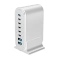 286W gan charger Multi USB Charging Station 8 Port Hub Type C Charger ...