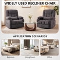 Swivel Rocker Recliner Chair with Vibration Massage and Heat Ergonomic ...