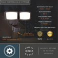 Bronze Integrated LED Motion Sensor Dusk to Dawn Outdoor Security Flood ...