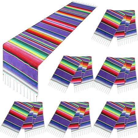 Dedang Serape Table Runners 14 x 84 Inch Zarape Table Cloth for Theme ...
