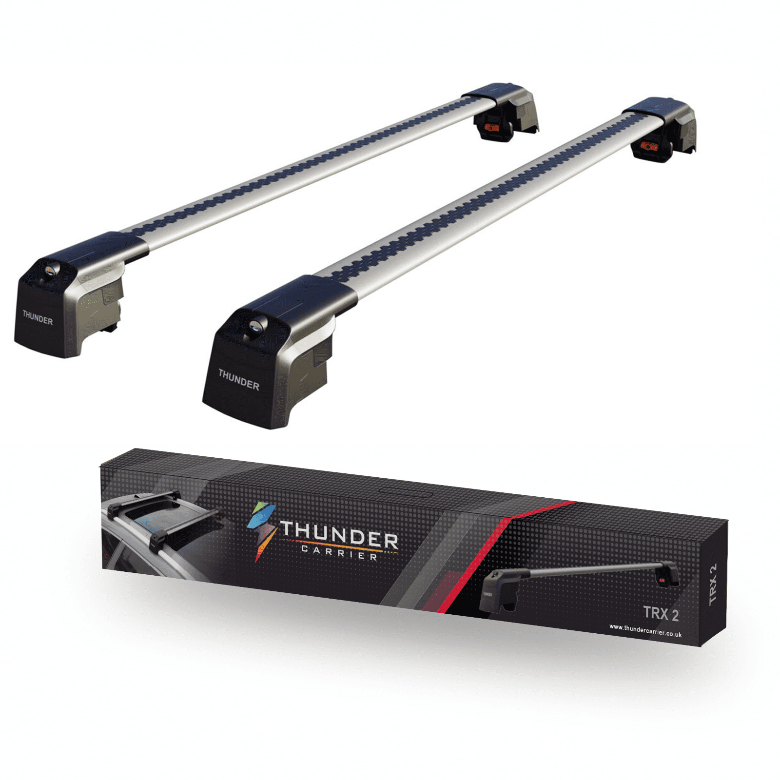 For Hyundai Santa Cruz 2022-2023 Gray Aluminium Roof Rack Cross Bars ...