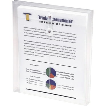 Smead Clear Letter Size Three-Ring Envelope, 1-1/4" Expansion, Velcro ...