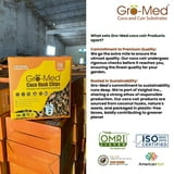 Gro-Med Premium Matured Coco Husk Chips Brick, 2 Pack, 500g Each, Ideal ...