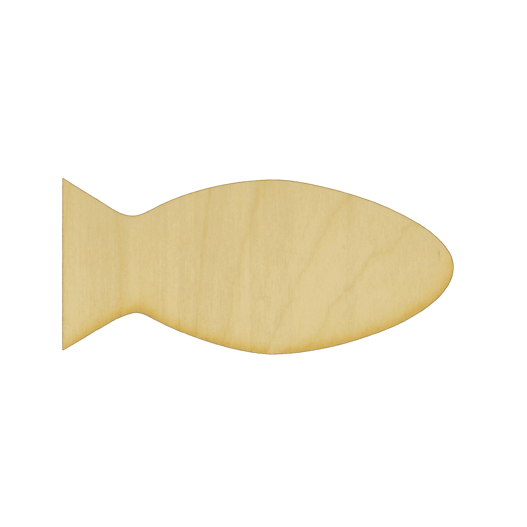 Unfinished Classic Fish Wood Cutout (1/8" Thickness, Jumbo 18" x 8 ...