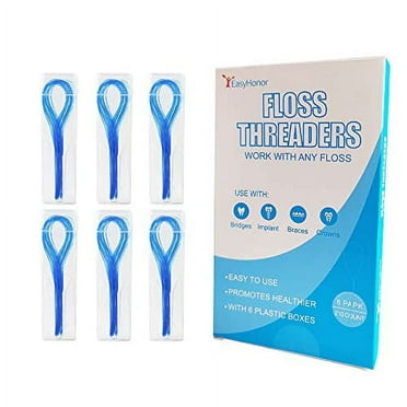 Floss Threaders for Braces, Bridges, and Implants 200 Count (Pack of 4 ...