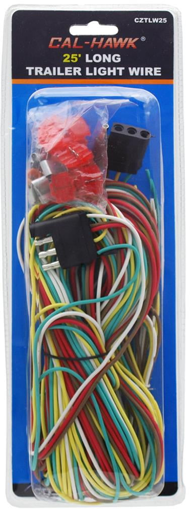 Cal Hawk Tools 25' Long Trailer Light Wire - Walmart.com