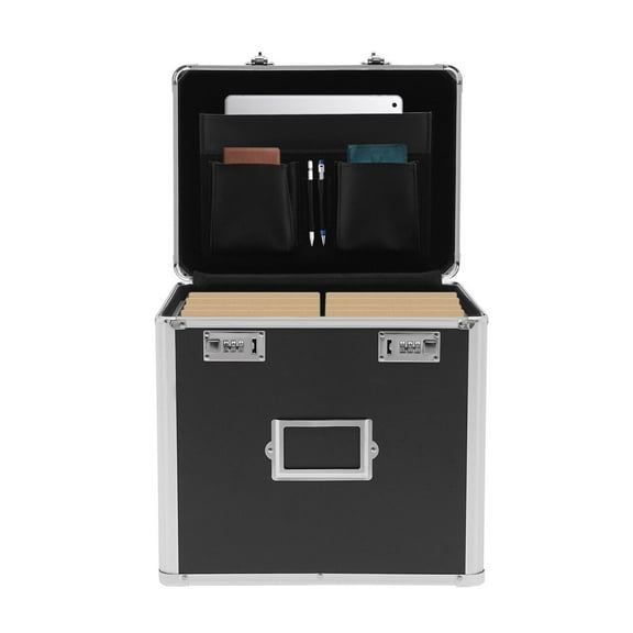 Storex Tote Clear Storage Box with Lid for Paper Document File, Legal ...
