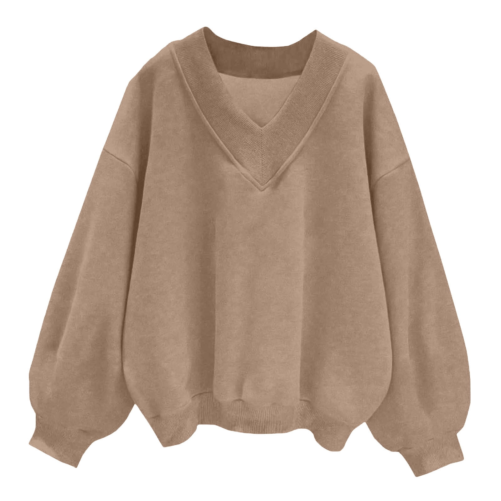 Click here for Timegard Womens Oversized Tops Sweatshirts V-Neck... prices