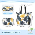 DIXRUYEE Pink Polka-dot Butterflies Pattern Large Water-Resistant Tote ...