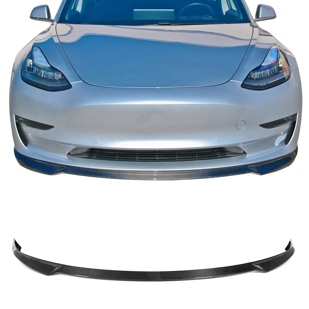 Ikon Motorsports Compatible with 17-23 Tesla 3 IKON Style Front Bumper ...
