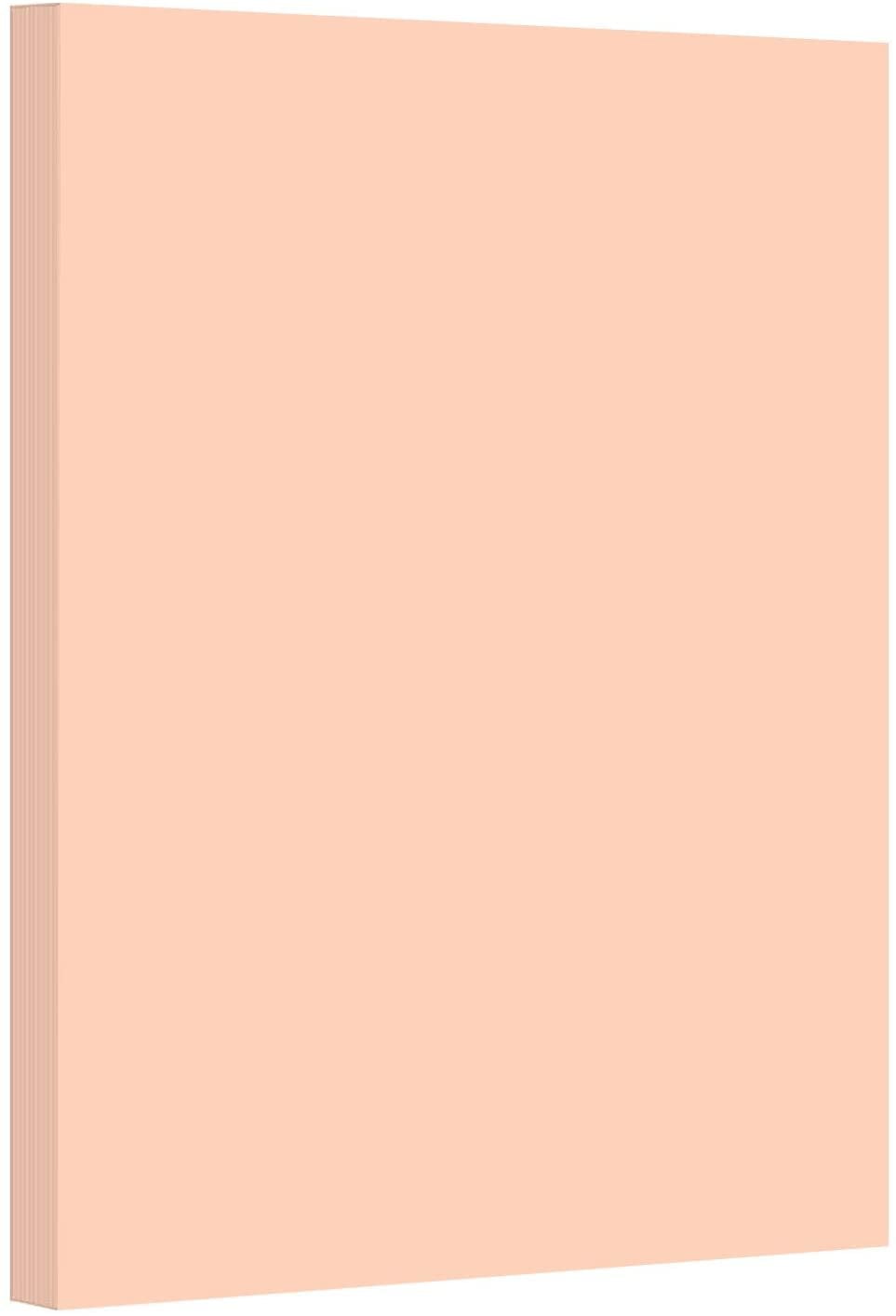 Peach Pastel Color Card Stock Paper, 67lb Cover Medium Weight Cardstock ...