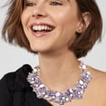 Bib Statement Necklace Colorful Glass Crystal Collar Choker Necklace ...