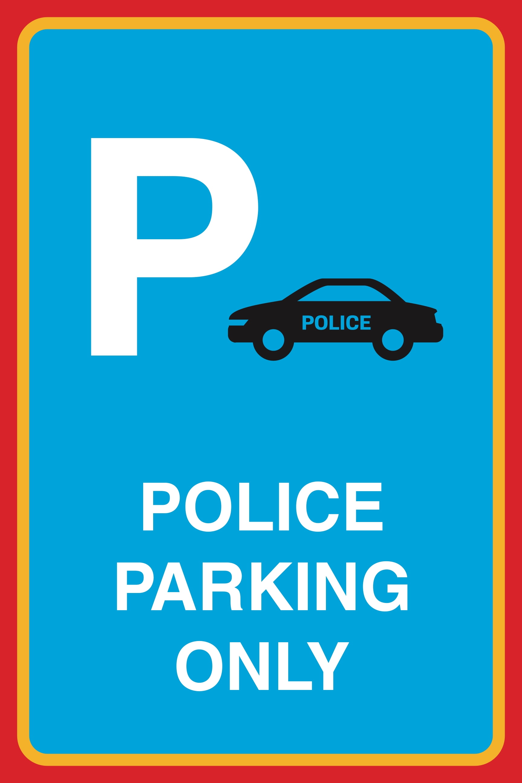 Police Parking Only Print Cop Car Picture Parking Lot Street Road ...