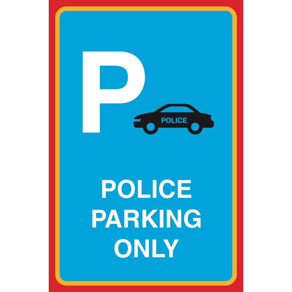 Police Parking Only Print Cop Car Picture Parking Lot Street Road ...