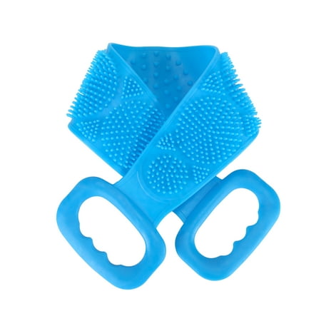 Bath Towel Back Wash Band Strap Shower Scrubber Silicone Exfoliating ...