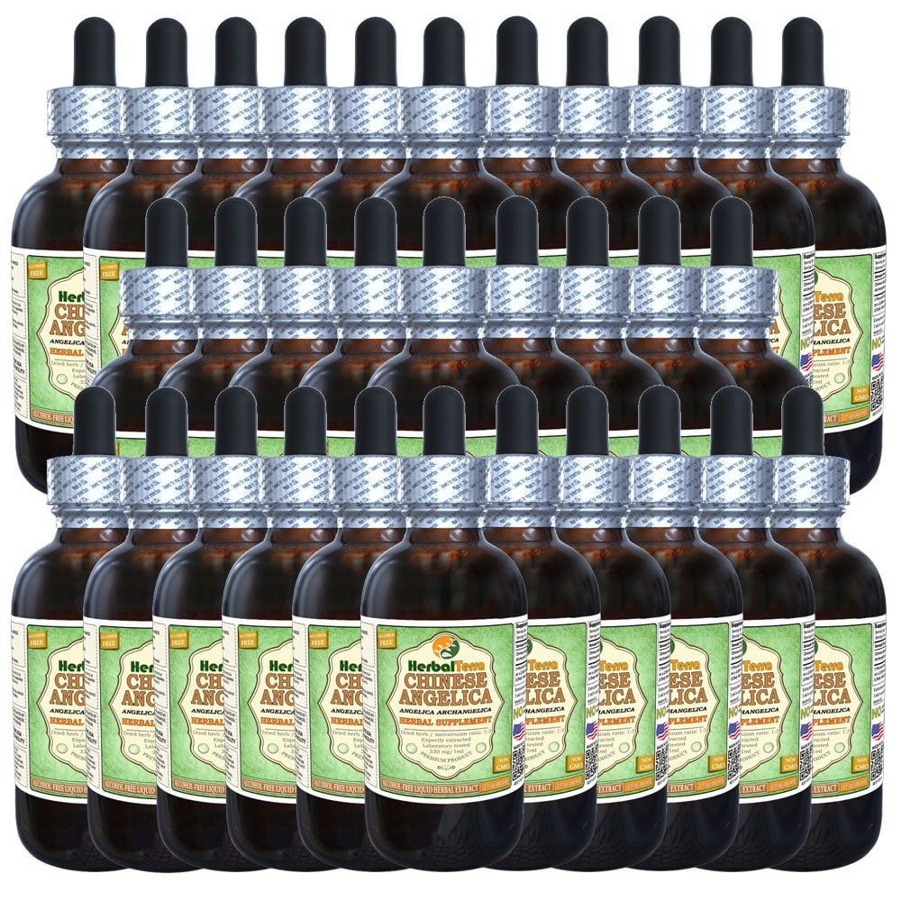 Chinese Angelica (Angelica archangelica) Glycerite, Organic Dried Root ...