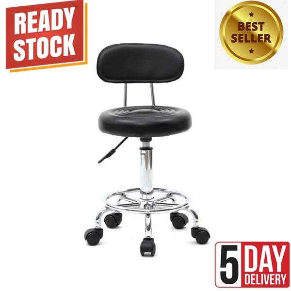 Best Salontool Adjustable Spa Stool, PU Leather Cushioned Salon Seat ...