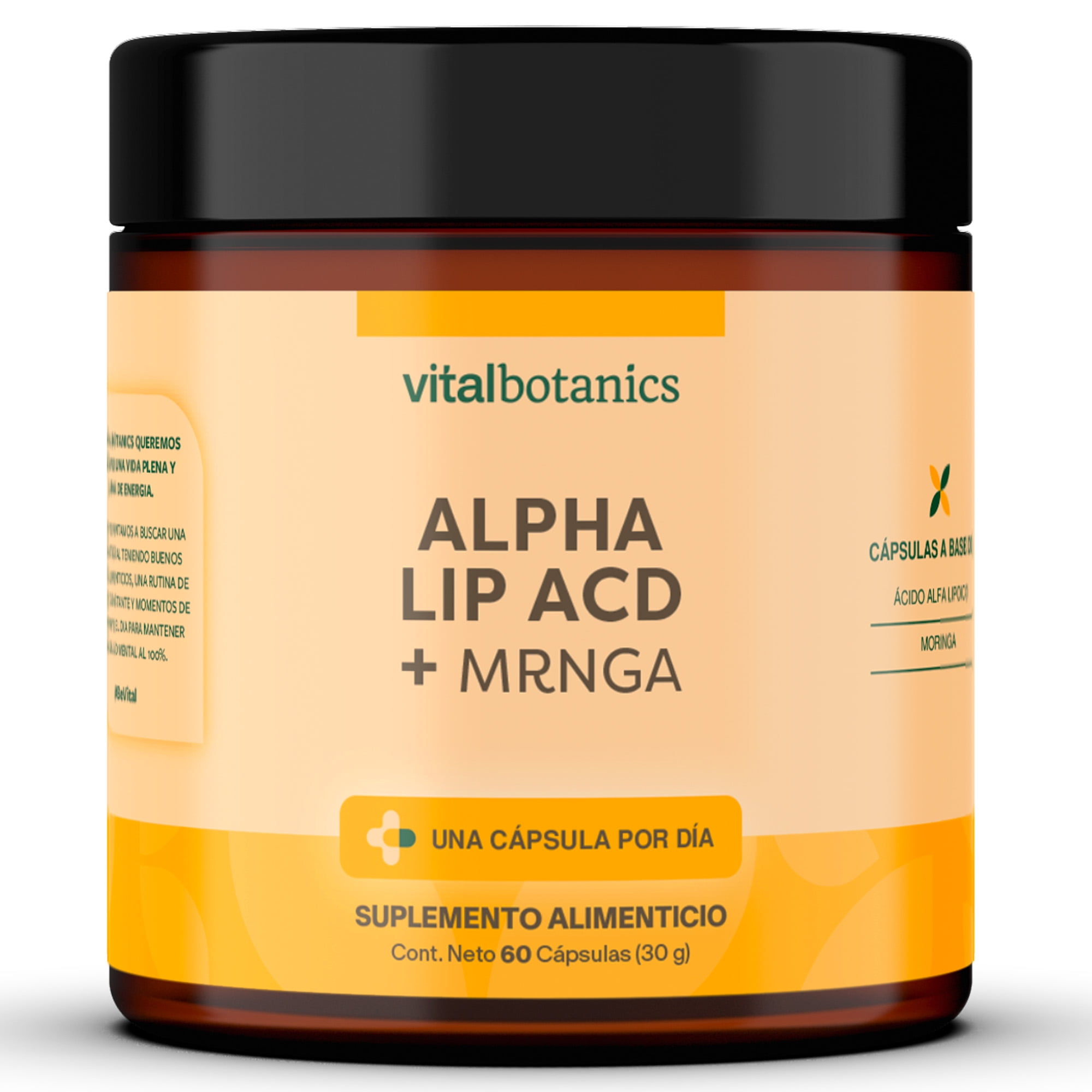 Alpha Lipoic Acid + Moringa 60 cápsulas VITALBOTANICS aplha lipoic acis ...
