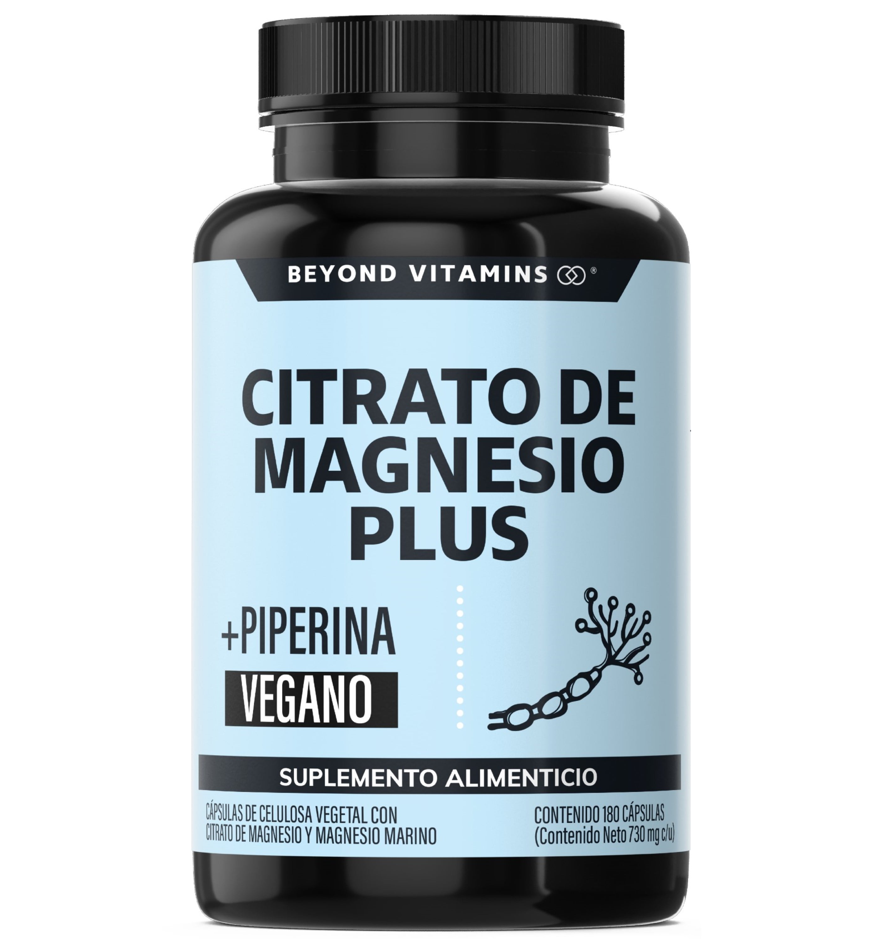 Suplemento Alimenticio Beyond Vitamins Citrato de Magnesio Plus ...
