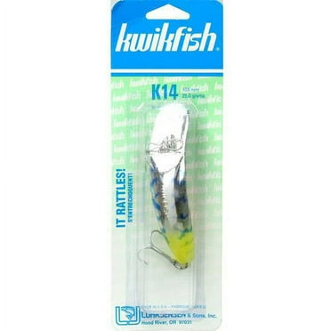 Luhr Jensen 3 13/16" Kwikfish Lure, Silver/Fluorescent Red Dot - Walmart.com