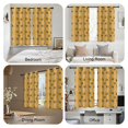 Boston Terrier and Floral Orange Pattern Blackout Curtains,Triple ...