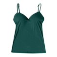 Built in Bra Tank Tops for Women Plus Size Adjustable Straps Loose Fit ...