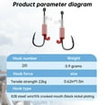 Luminous Live Shrimp Hooks for Saltwater Fishing, Carbon Steel Shrimp ...