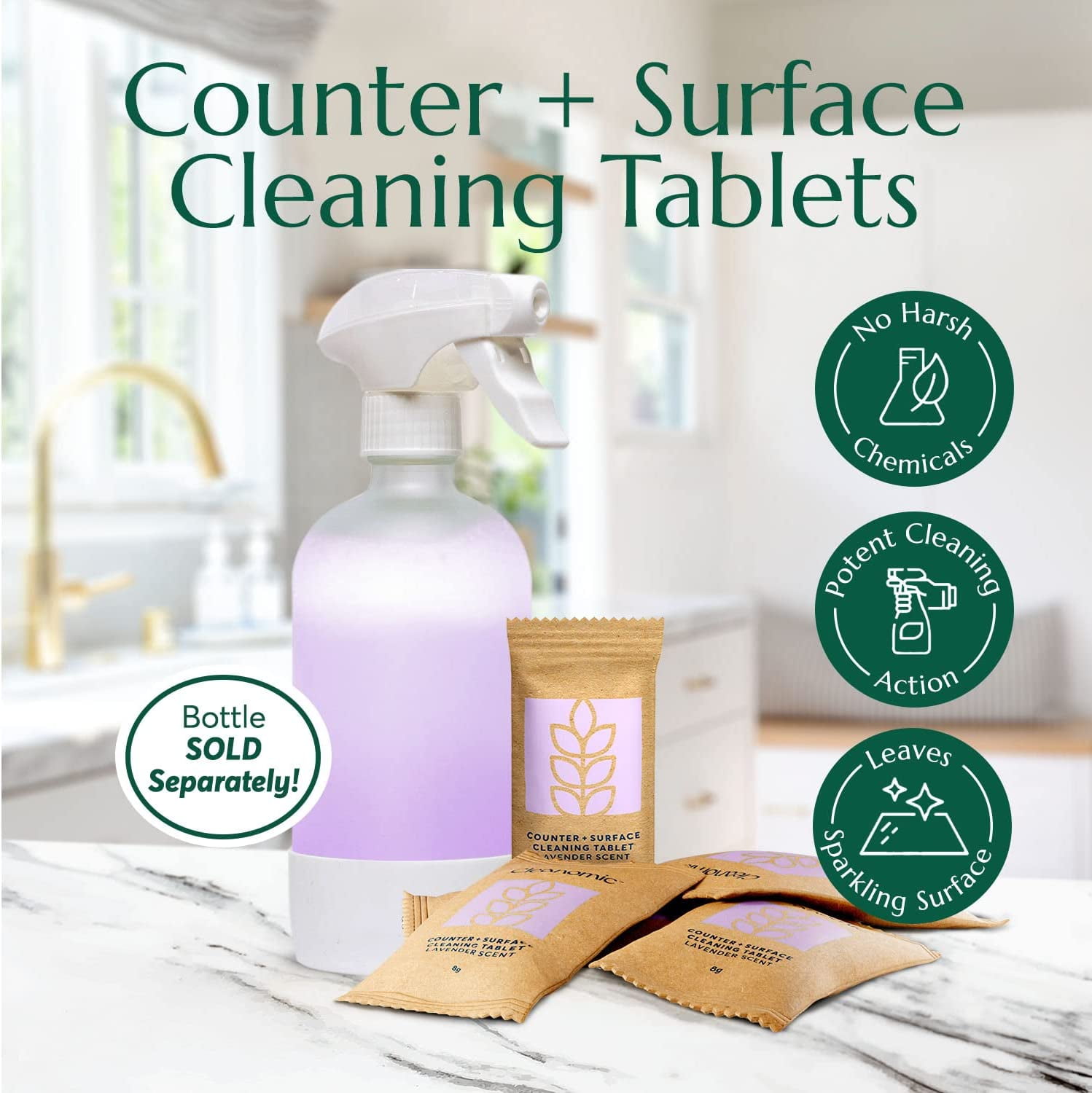 Buy Cleanomic Counter and Surface Cleaning Tablets (6 Pack) - All ...