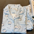 Chiikawa Hachiware Cute Pajamas Set Women Spring Autumn Thickened ...
