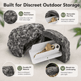 2 Pack Fake Rock Key Holder, Outdoor Hide a Key Box - Walmart.com