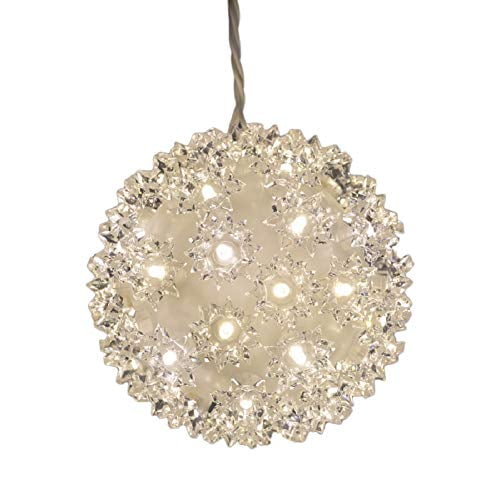 GE 5.5 in. Hanging Super Sphere Light Display with Twinkling Warm White ...
