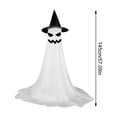 Anvora 4.7 FT Remote Control Light Up Standing Witch Hat Ghost ...