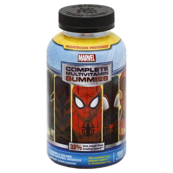 Marvel Complete Multivitamin Gummies, 180 count - Walmart.com - Walmart.com