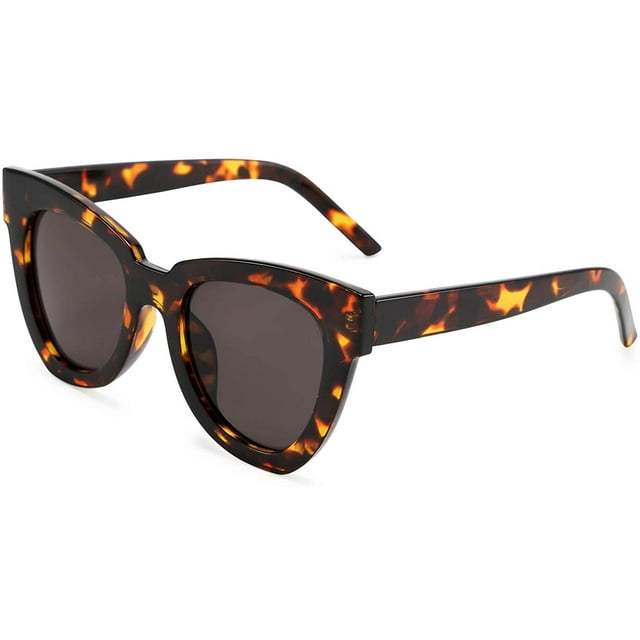 Feisedy Retro Cat Eye Sunglasses Women Men Vintage Square Cateye Uv400
