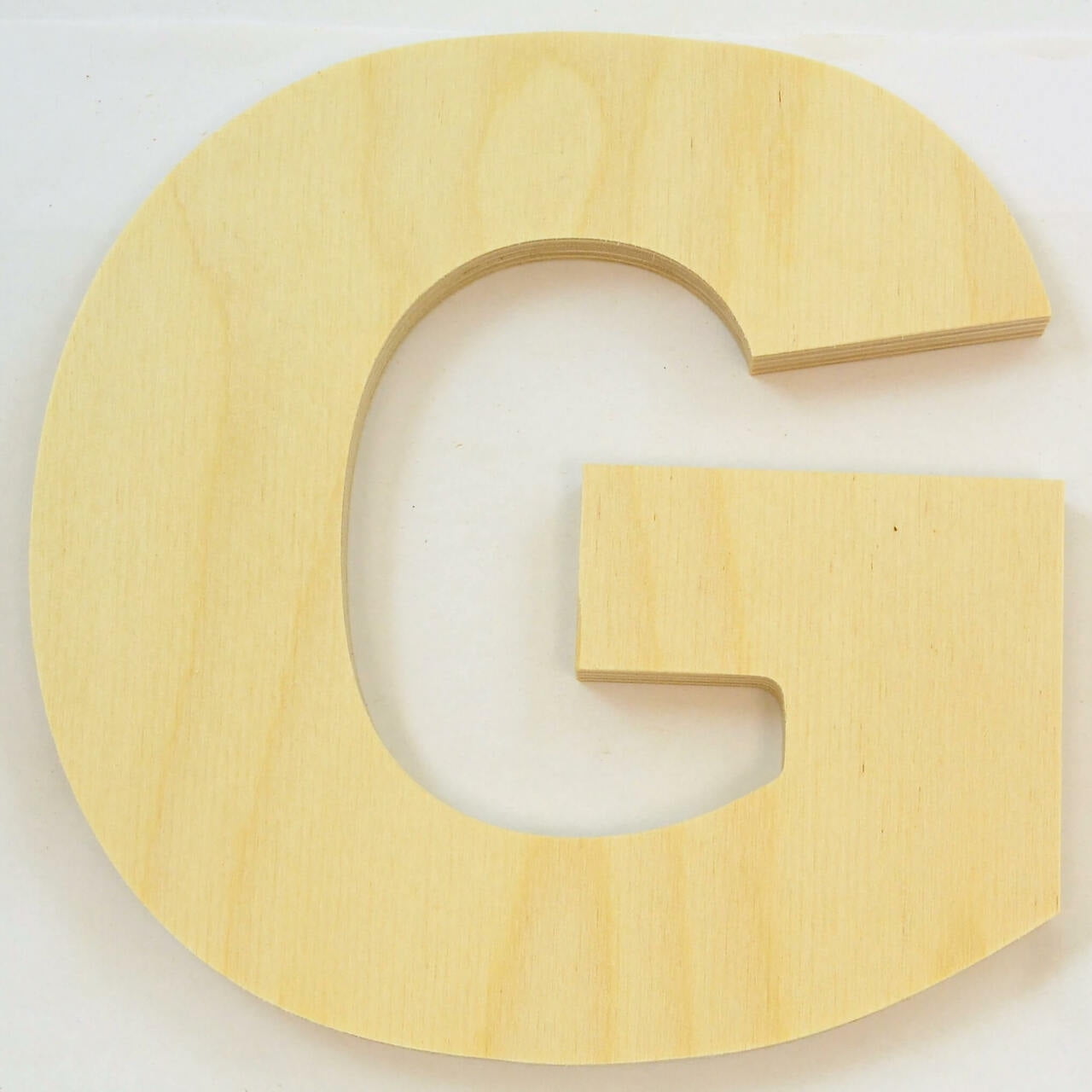 Package of 1, 8 Inch X 3/4" Thickness Baltic Birch Wood Letter G in The ...