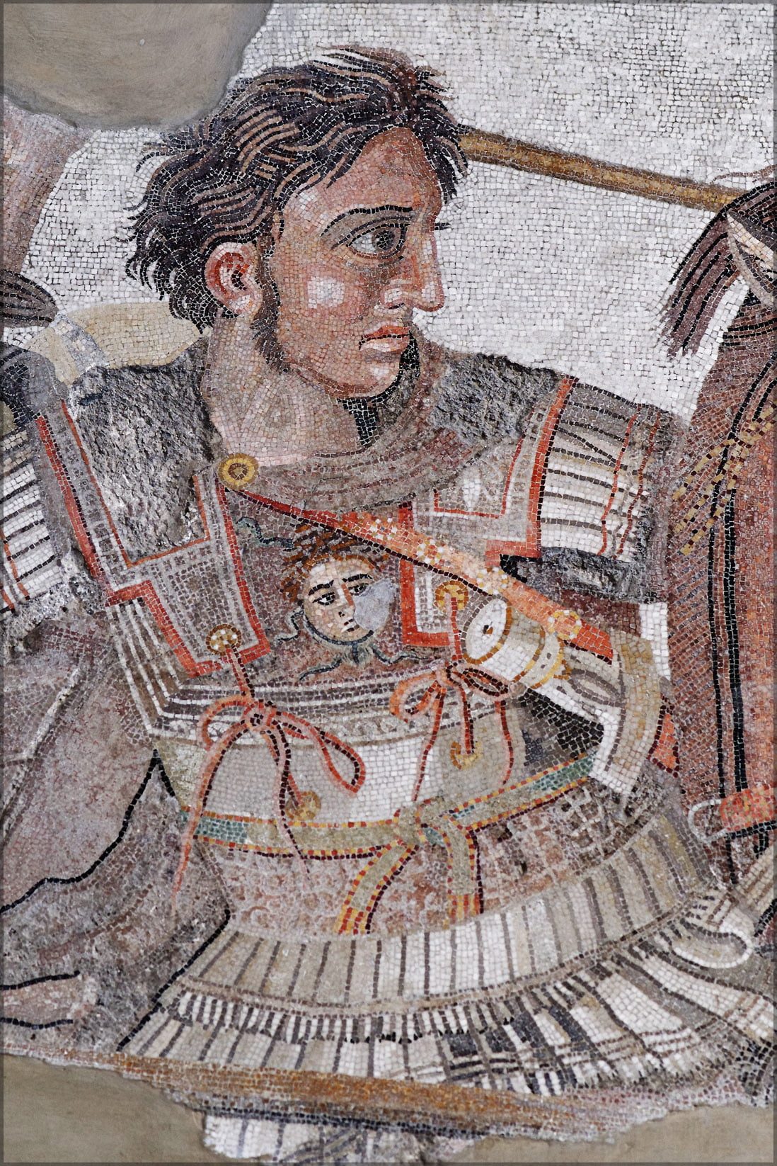 24"x36" Gallery Poster, Battle of Issus mosaic; Alexander The Great ...