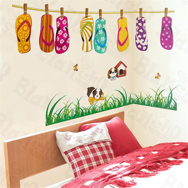 Slipper Party - Wall Decals Stickers Appliques Home Decor - Mixed - W13 ...