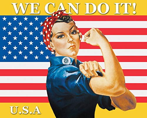 Rosie The Riveter - We Can Do It Art Poster Print (20x16) - Walmart.com