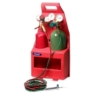 Lincoln Electric Port-A-Torch Kit with Oxygen and Acetylene Tanks and 3 ...