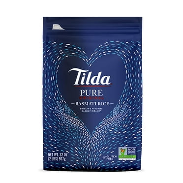 Tilda Pure Natural Basmati Rice, Bulk 10-Pound Bag, White, Premium ...
