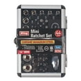 KING 1/4" DR Mini Flex Head Socket Ratchet Set (44-Piece Set) - Walmart.com