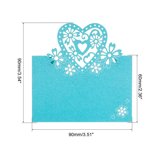 Table Name Place Cards,25Pack Hollow Heart Shape Cut Design Blank Card ...