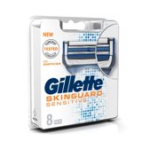 Gillette Skinguard Sensitive Shaving Razor Blade Refills for Men, 8 ct ...