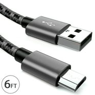 8pin And Micro Usb Flat Cable 3.2ft 2-in-1 Usb Data In Hot Pink ...