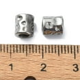 50 pc 304 Stainless Steel Beads Column Stainless Steel Color 6.5x6mm ...