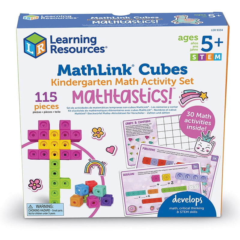 Mathlink Cubes Kindergarten Math Activity Set: Mathatics! | Bundle of 2 Sets - Walmart.com