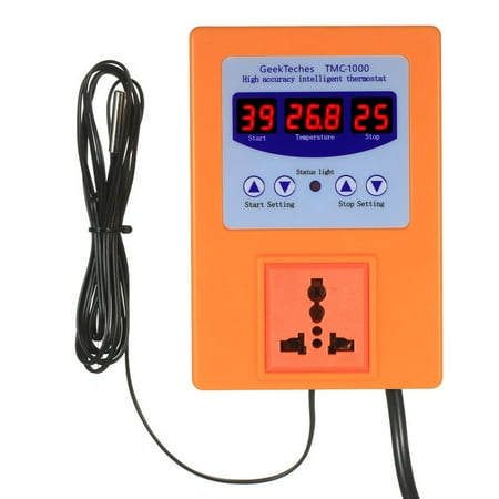AC110-240V 10A LED Digital Intelligent Pre-wired Temperature Controller ...