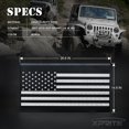 Xprite Mesh Grille Insert with Black & White Flag For JK 2007-2018 Jeep ...